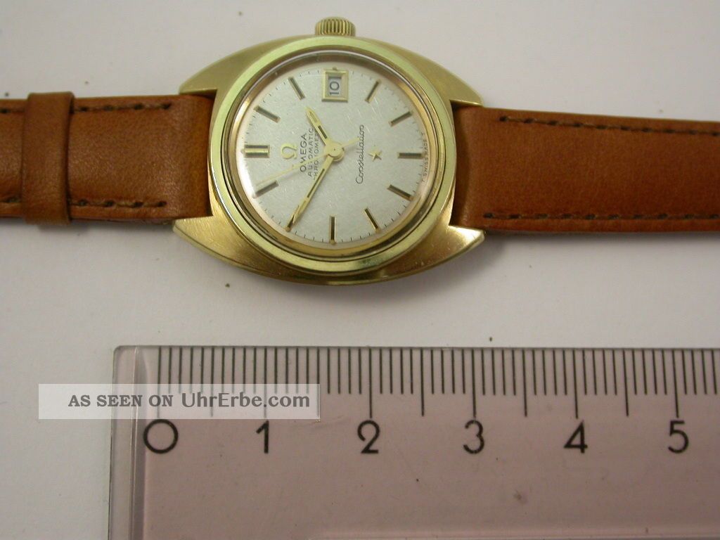 Seltene Omega Constellation Kal. 682 Massiv Goldhaube