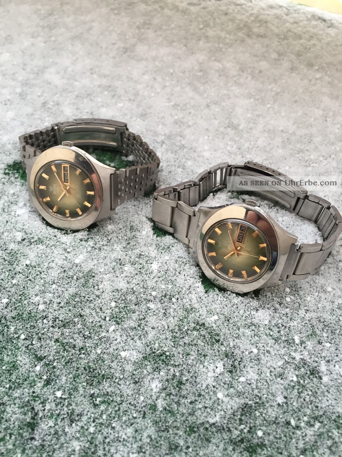 Konvolut Vintage 1970 Uhr Precimax Automatik Day Date Swiss Bullauge Watch